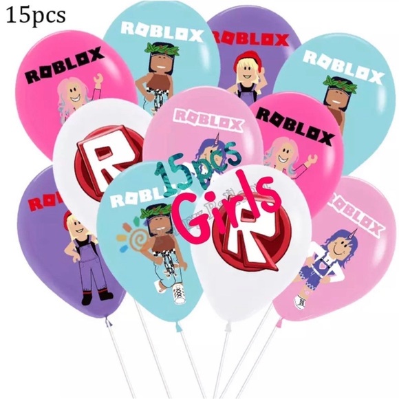Party Supplies | Roblox For Girls 15pcs Latex Balloons | Poshmark